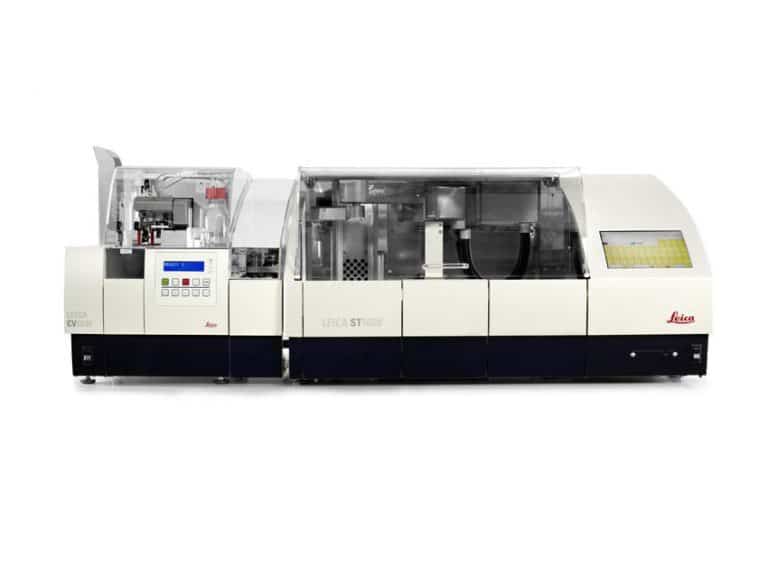 Leica ST5020 Multistainer with CV5030 Glass Coverslipper and TS5025 ...