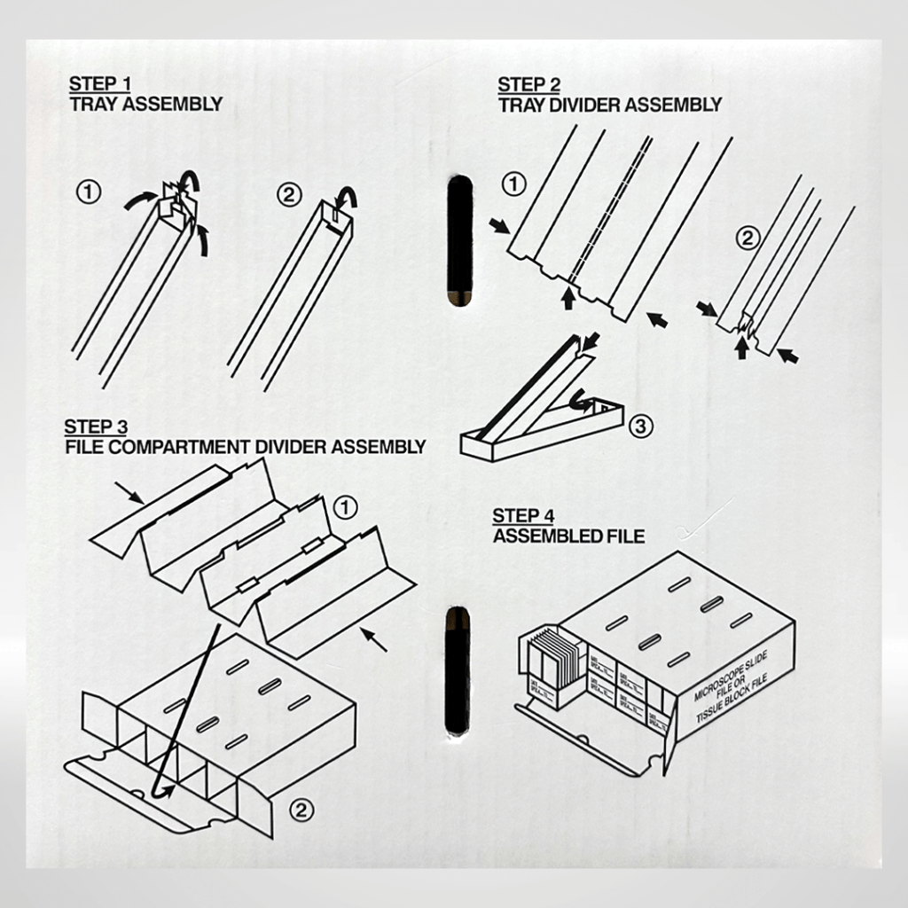 Tek-Select® Cardboard Slide Storage Unassembled, Set of 2 - IMEB Inc.