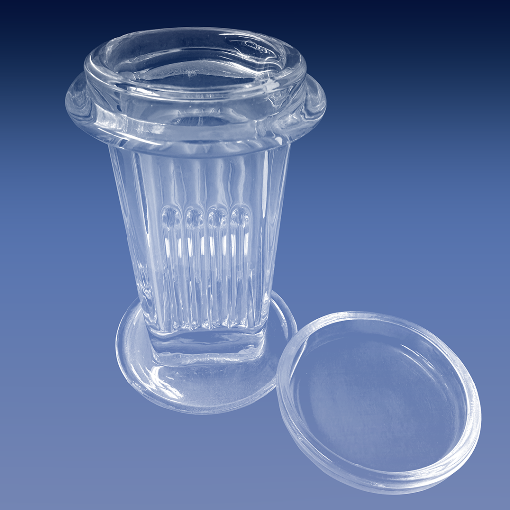 Glass Staining Jar Holds Five 1″ X 3″ Microscope Slides - IMEB Inc.